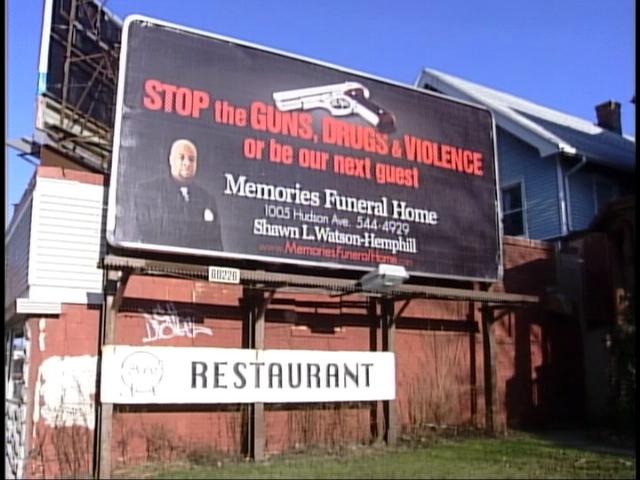 “From Guns to Our Guest,” Warns Funeral Home Billboard – Death ...